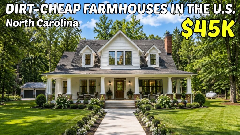 10 Ultra Cheap Farmhouses in North Carolina With Land! (Real Estate ...